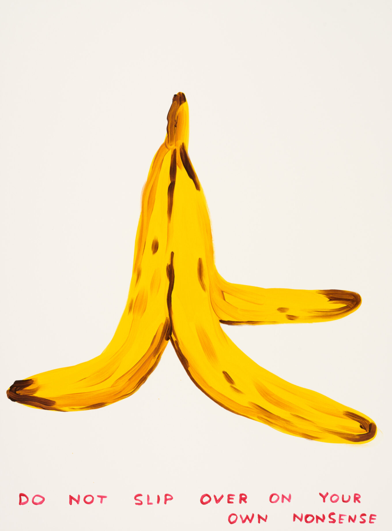 Untitled 'Do Not Slip Over On Your Own Nonsense' - David Shrigley